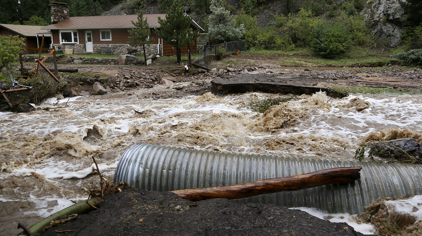 'Biblical' Flooding Rages In Colorado : The Two-Way : NPR