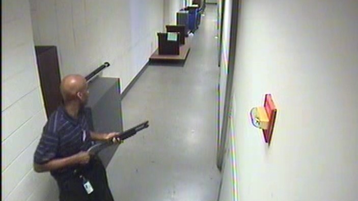 FBI Releases Video Of Navy Yard Shooter Moving Through Building : The ...