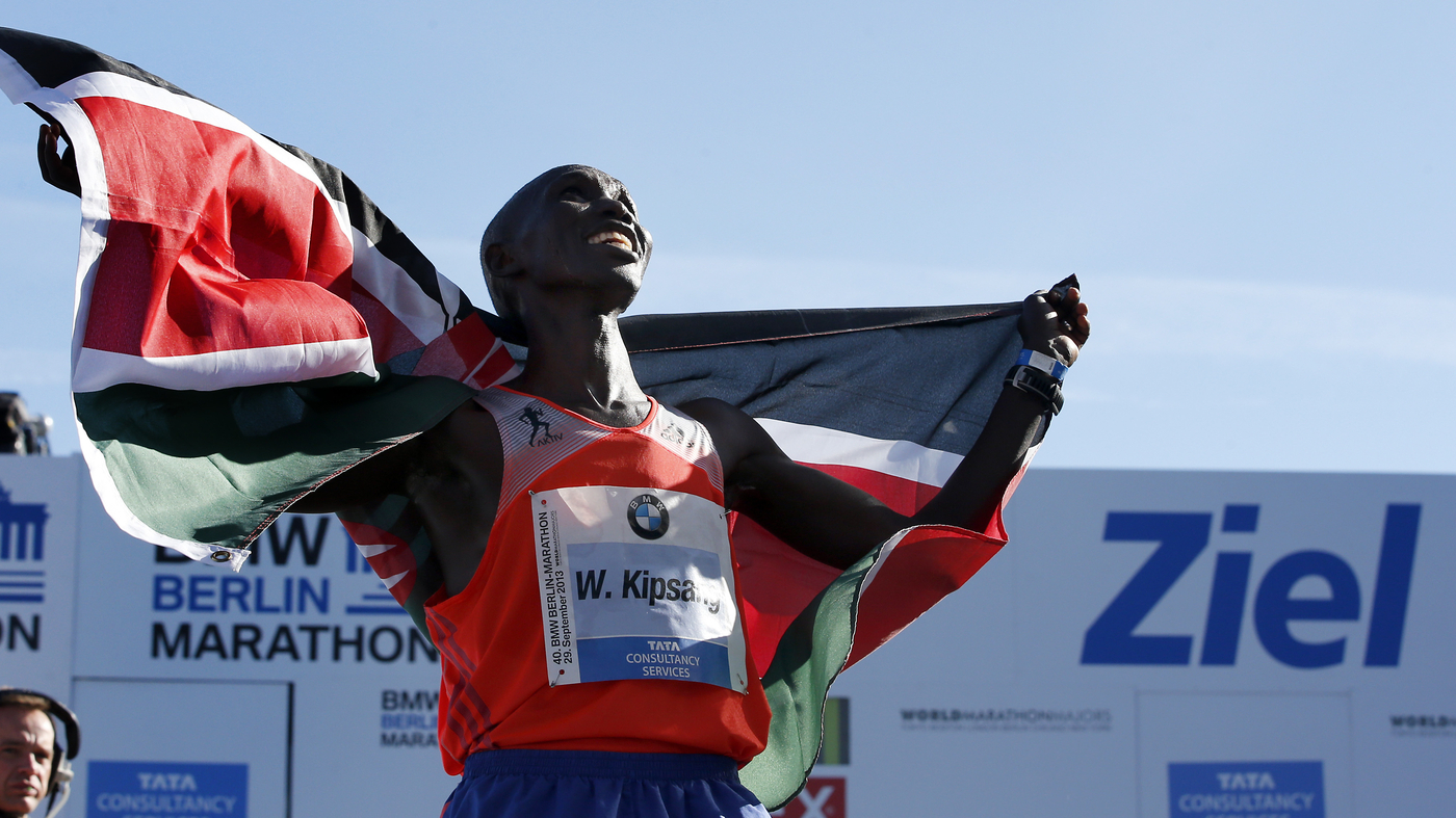 Kenyan Wilson Kipsang Sets New Marathon World Record : The Two-Way : NPR