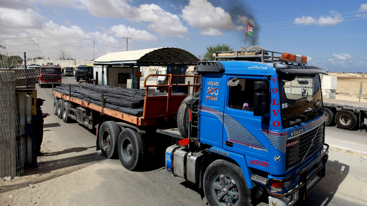 Israel Eases Restriction On Building Materials To Gaza Strip : NPR