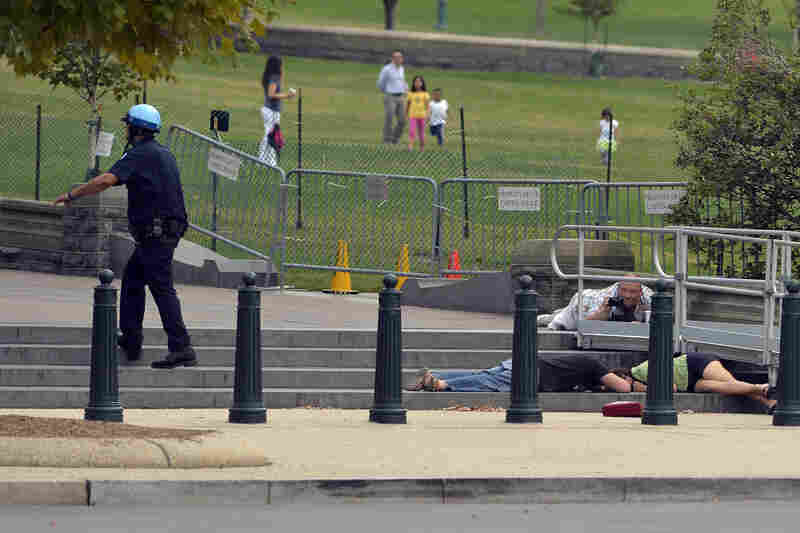 In Photos: Car Chase From White House Ends In Gunshots : NPR