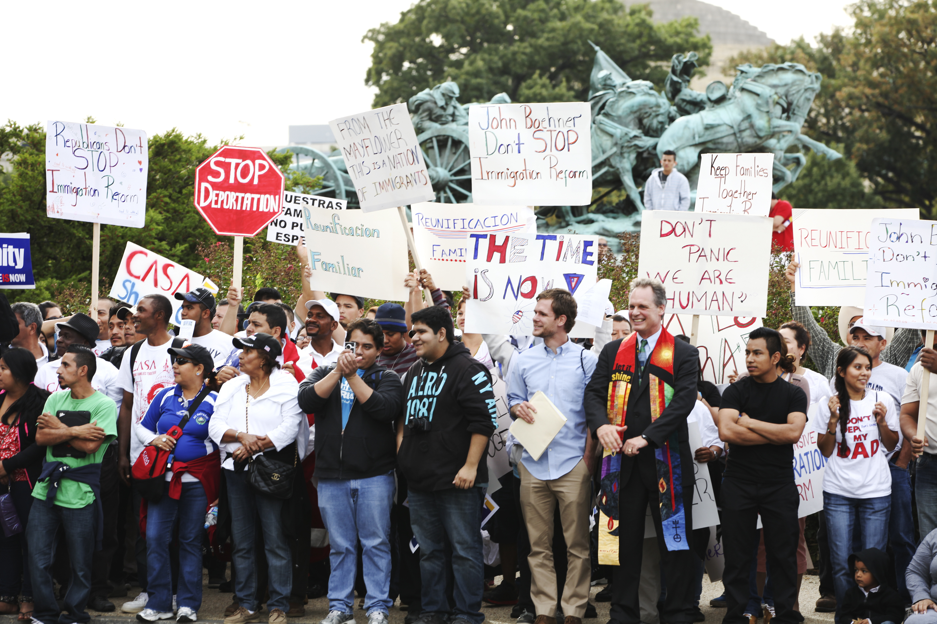 Immigration Reform Rally Ends In Arrests In Front Of U.S. Capitol ...
