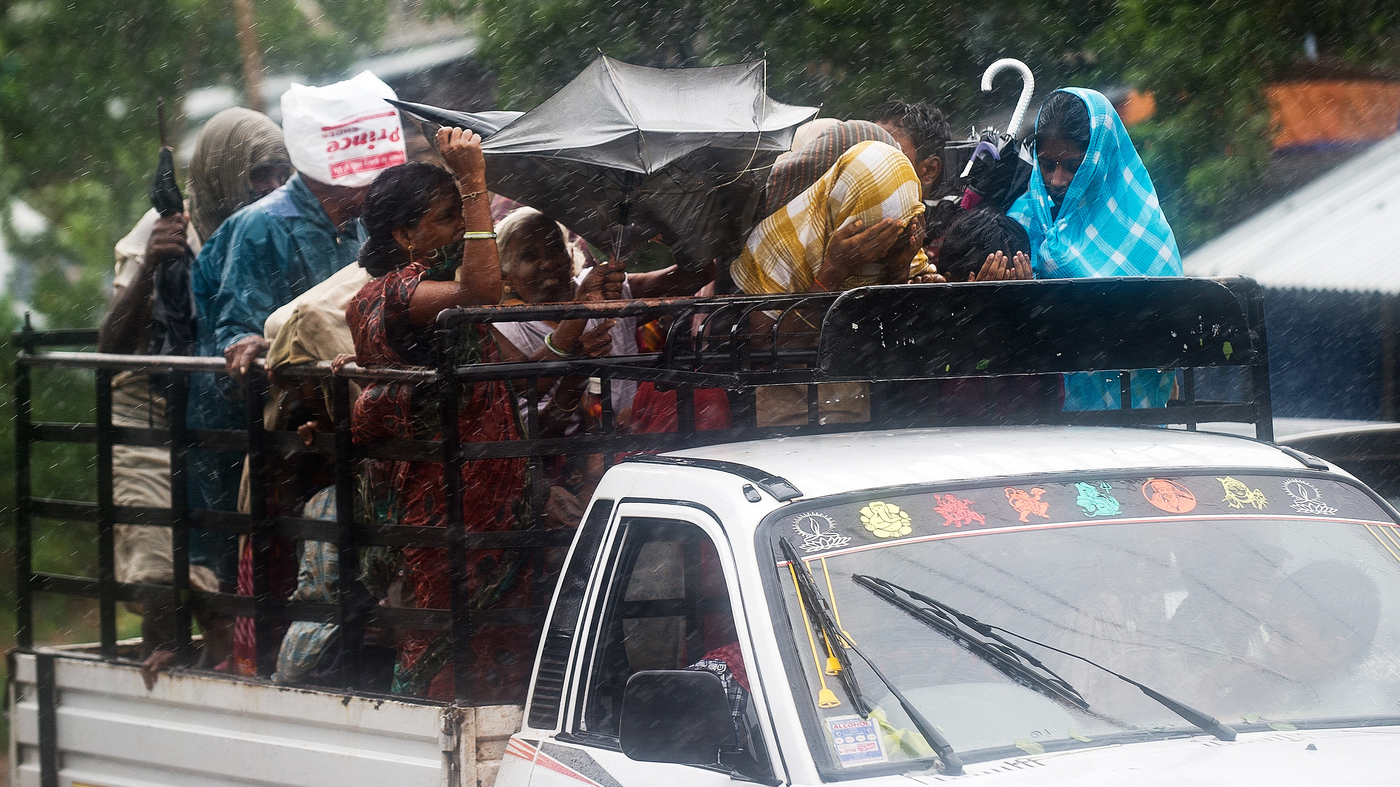 Cyclone Phailin Hits India With 120 MPH Winds; Thousands Flee : The Two ...