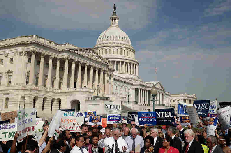 A Look Back At The Shutdown, In Photos : It's All Politics : NPR