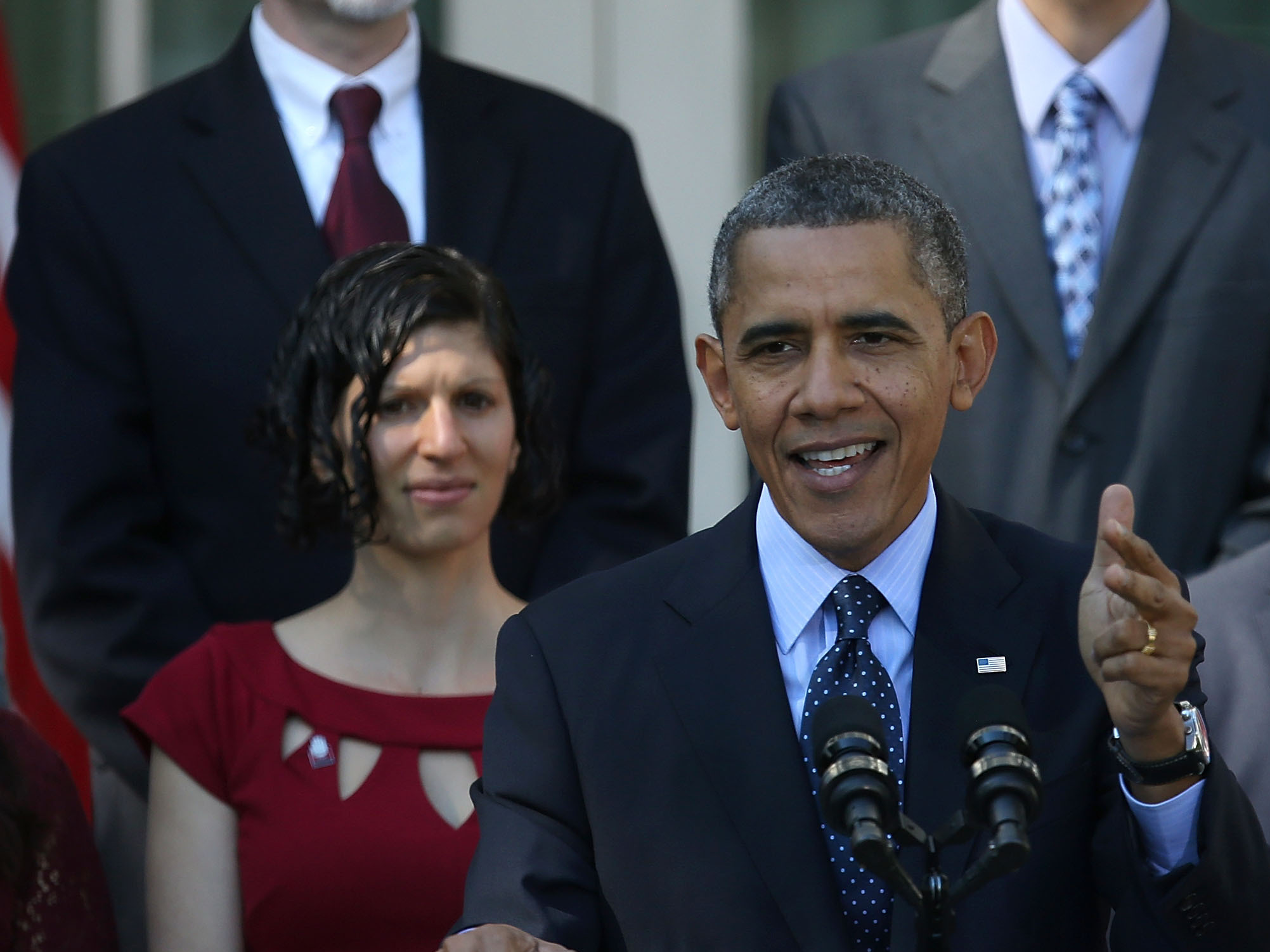 Woman Who Nearly Fainted During President's Speech: 'I'm OK' | WBUR