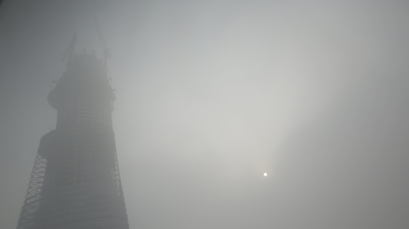 Shanghai's Choking Smog Registers 'Beyond Index' : The Two-Way : NPR