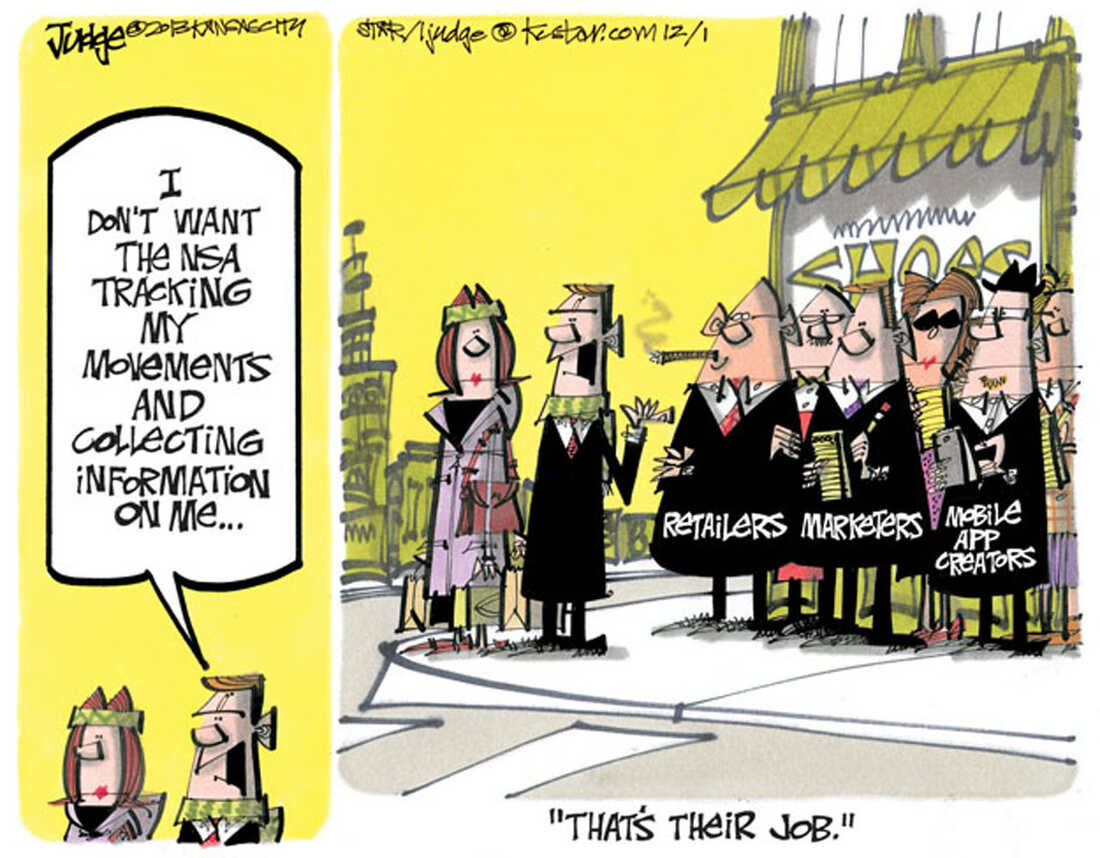 Double Take 'Toons: Wherever We Go? : NPR