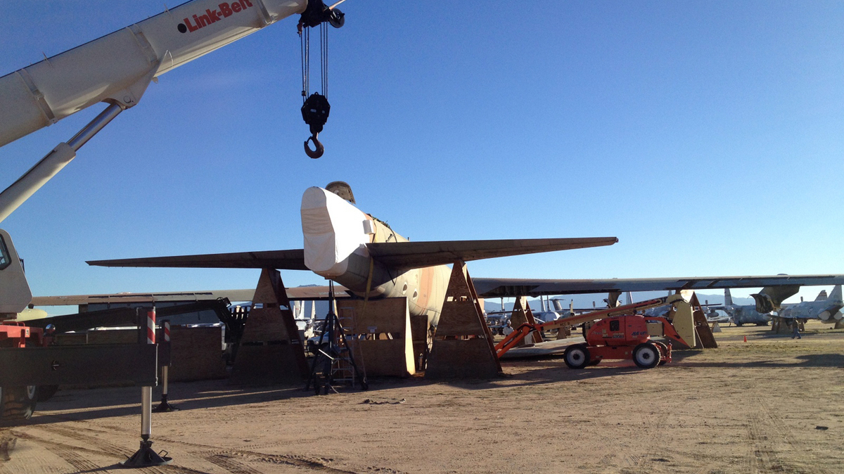 Once A Mighty Bomber, A B-52 Meets Its End In The Desert : NPR