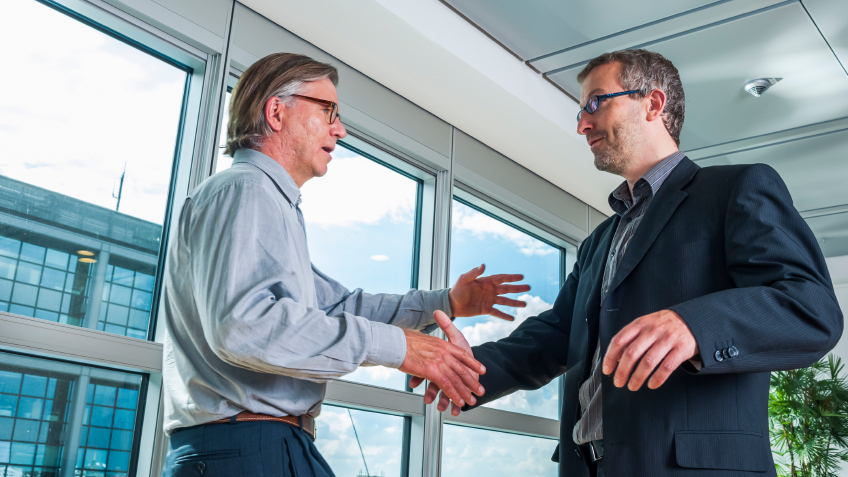 A New Rule For The Workplace: 'Hug Sparingly' : NPR