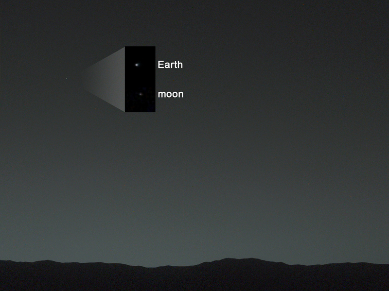 Far Out Photo: Earth As 'Evening Star' Over Mars : The Two-Way : NPR