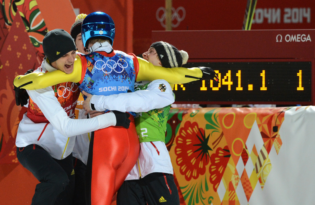 Olympic Photo Of The Day: Teamwork : NPR