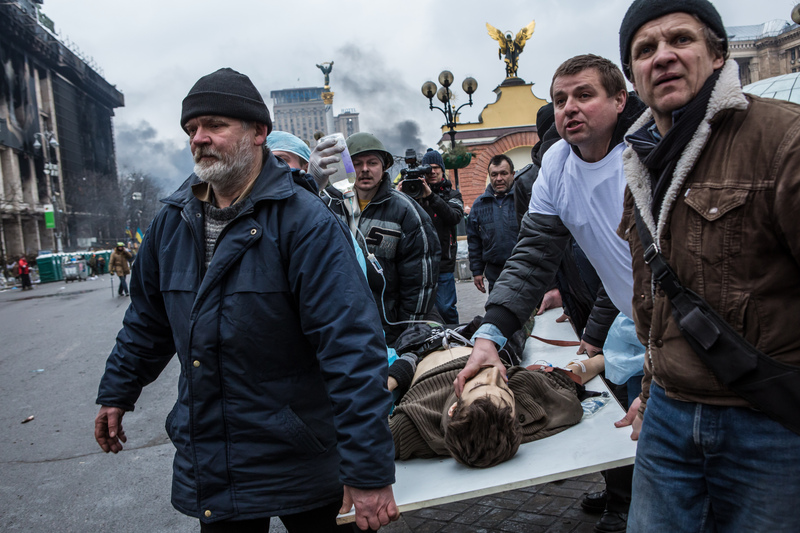 World's Outrage Grows As Death Toll Rises In Kiev : The Two-Way : NPR