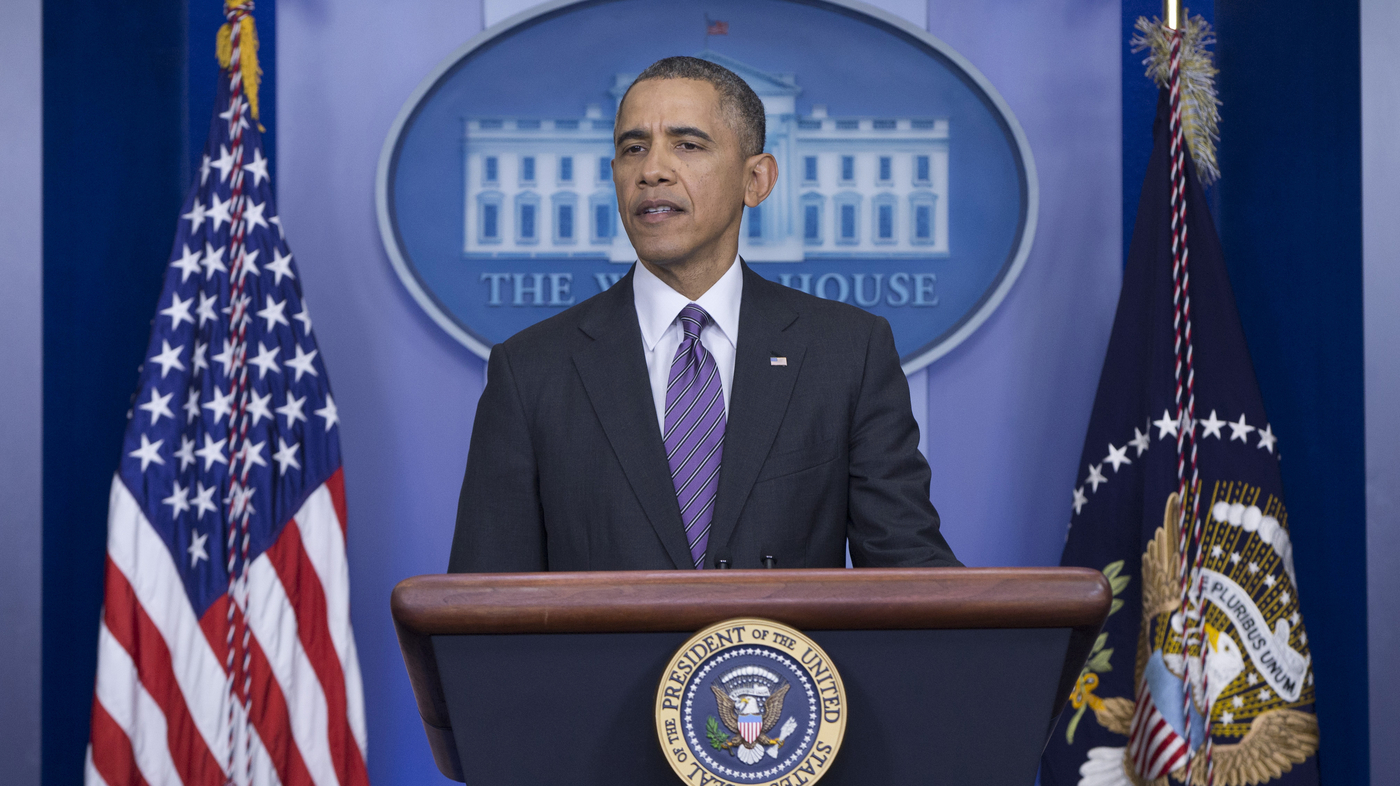 Obama: Affordable Care Act Enrollment Hits 8 Million : The Two-Way : NPR