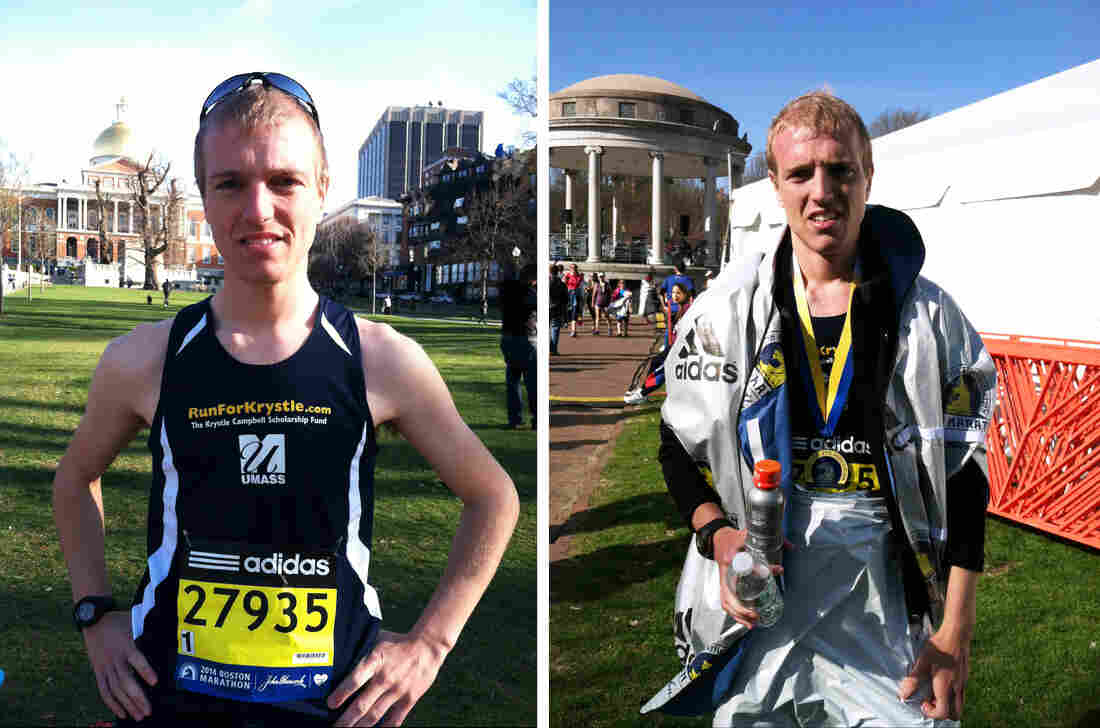 Before And After Photos: 8 Runners In The Boston Marathon : NPR