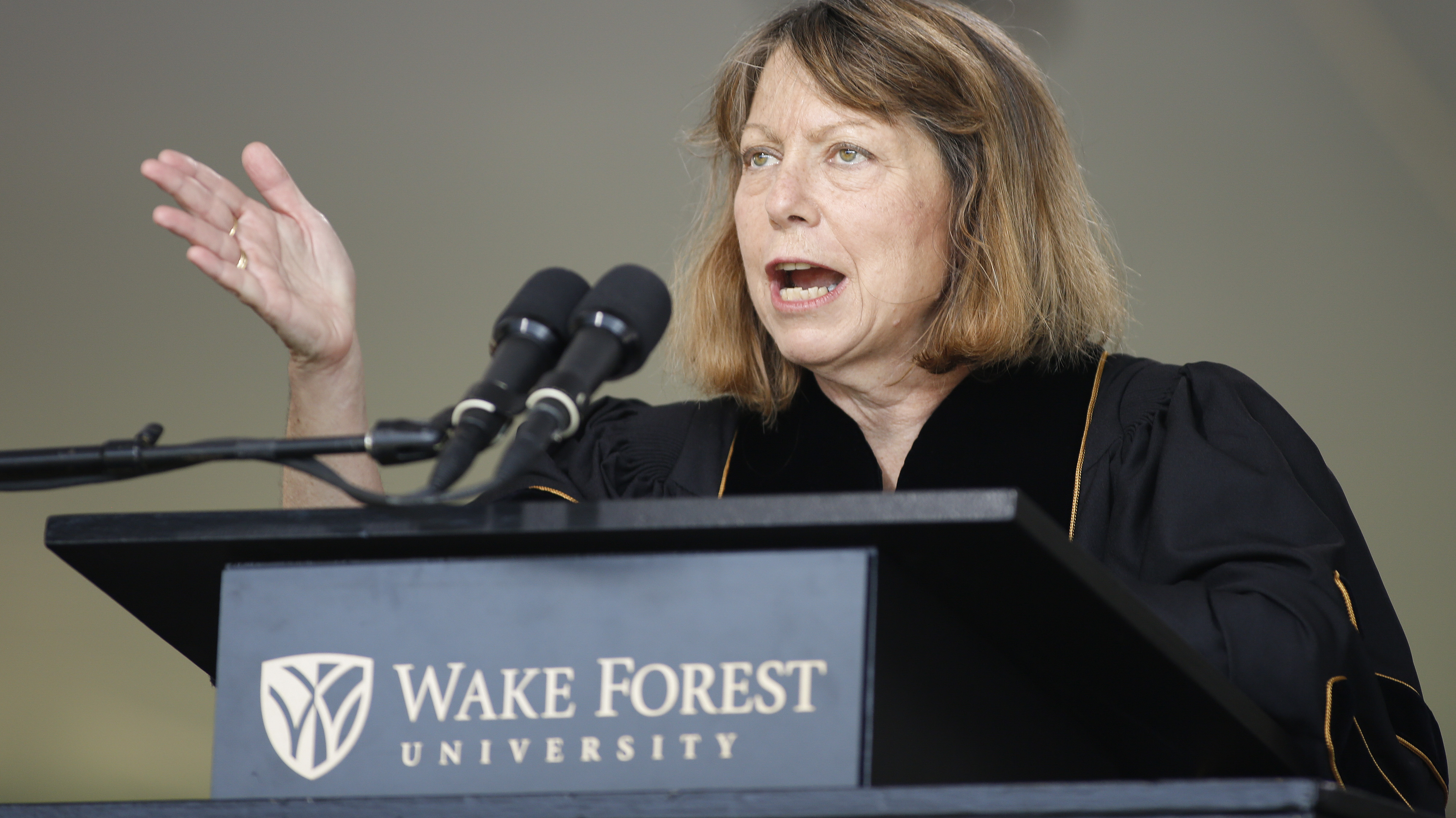 Abramson To Wake Forest Grads: 'Show What You're Made Of' : NPR Ed : NPR