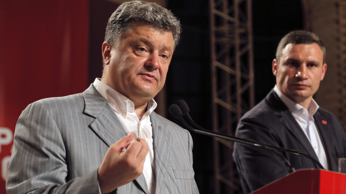 Ukraine's Poroshenko Says He'll Restore Peace In East : The Two-Way : NPR