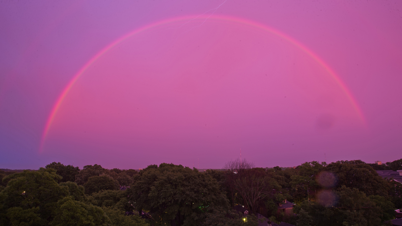 Photos: After A Storm, A Red Sky, Double Rainbow Over Atlanta : The Two ...