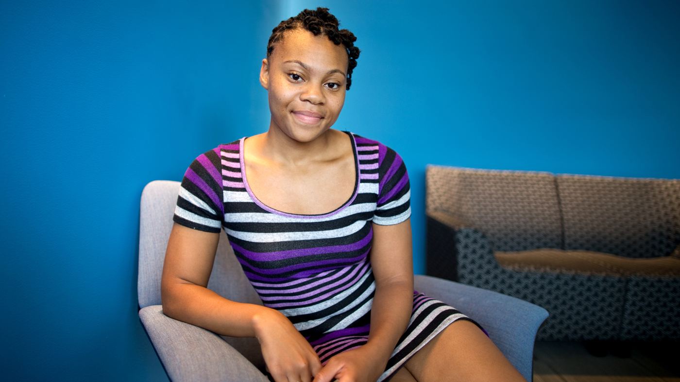 At The Head Of Her Class, And Homeless : NPR