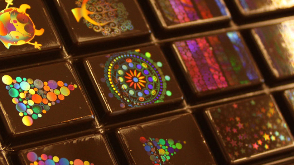 Holographic Chocolates Look As Beautiful As They Taste : The Salt : NPR