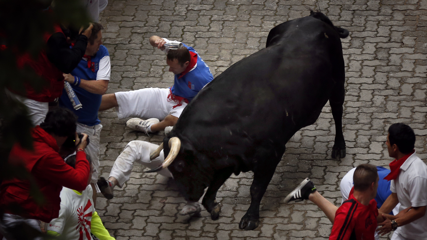 Wounded Bull-Runner: 'If You Run Long Enough, You Get Gored' : NPR
