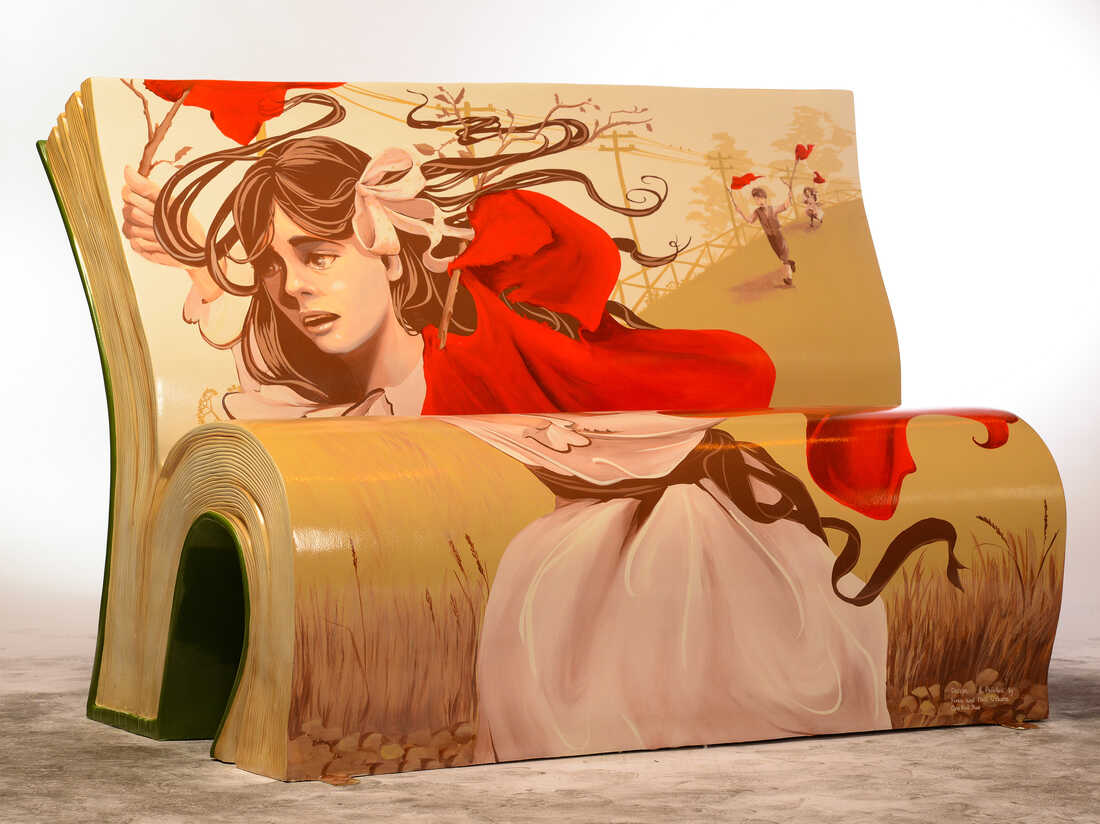 With Bright Benches, London Shows Off Its Love Of Books : The Two-Way : NPR