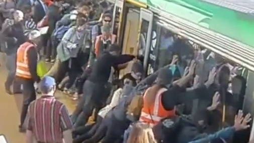 VIDEO: Man Didn't Mind The Gap, But Fellow Passengers Help Him Out ...