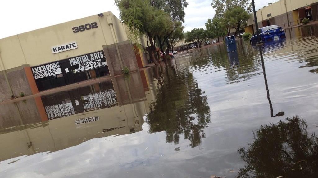 Floods Hit Phoenix In Area's Wettest Day Ever Recorded : The Two-Way : NPR