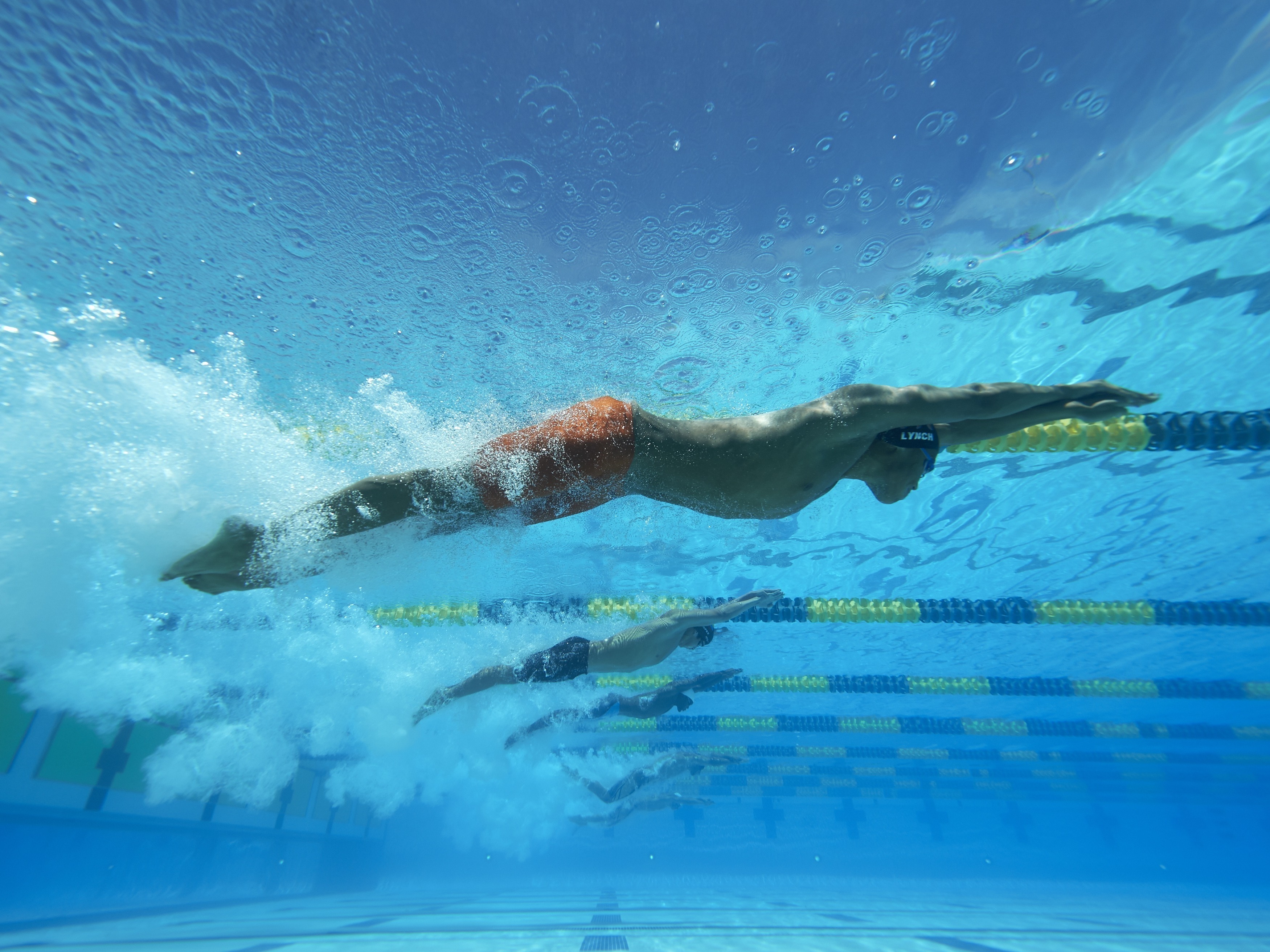Michael Phelps Swimming Freestyle Underwater