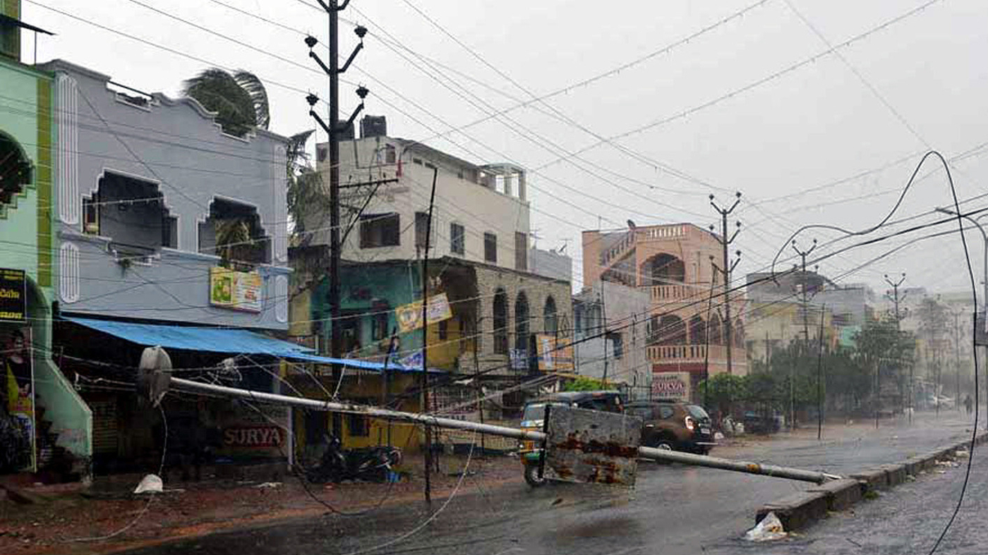 Cyclone Hudhud Blasts India With Winds Topping 120 MPH : The Two-Way : NPR
