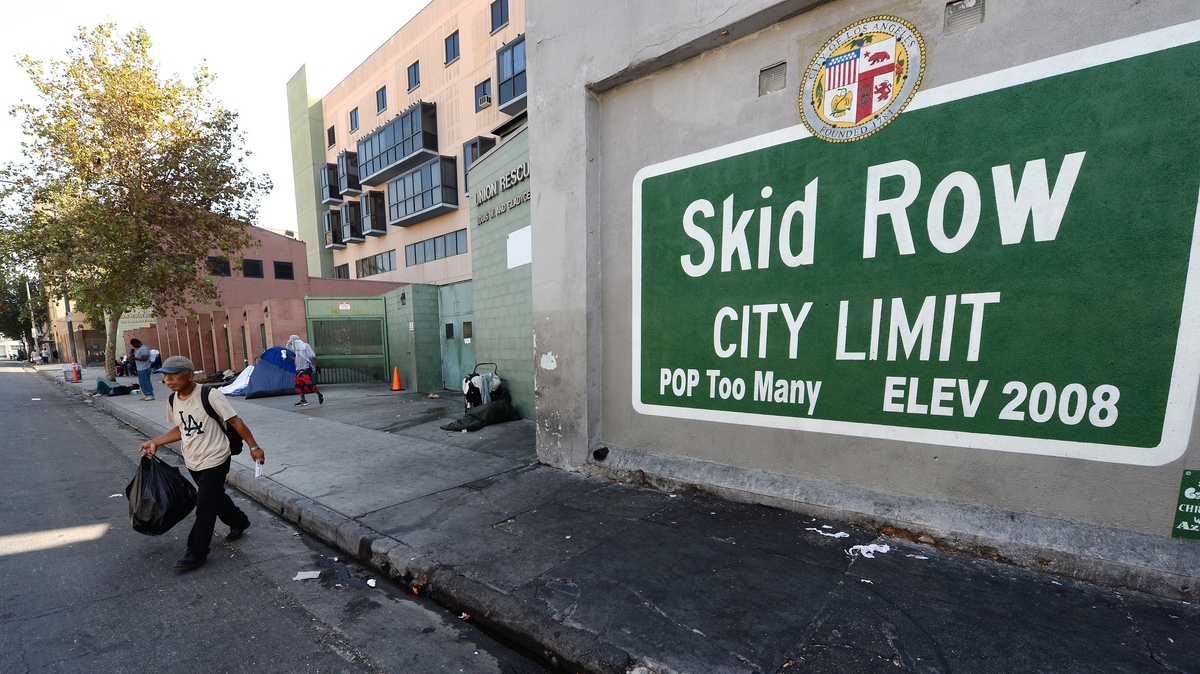 As Downtown LA Grows, So Does Urgency To Fix Skid Row : NPR