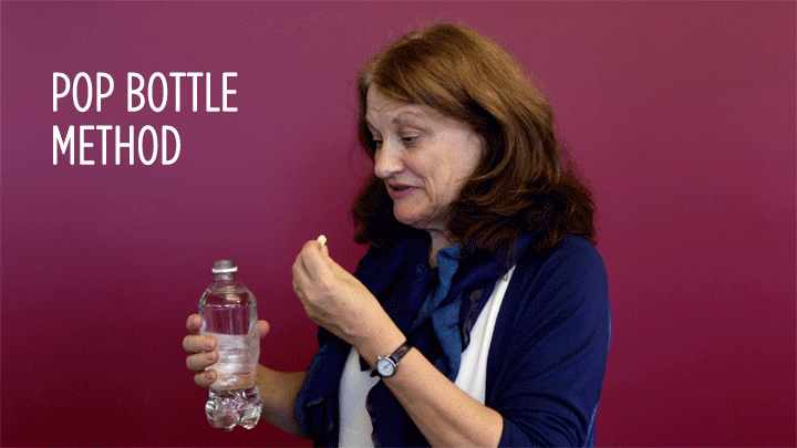 Trouble Swallowing Pills? Try The 'Pop Bottle' Or The 'Lean Forward ...