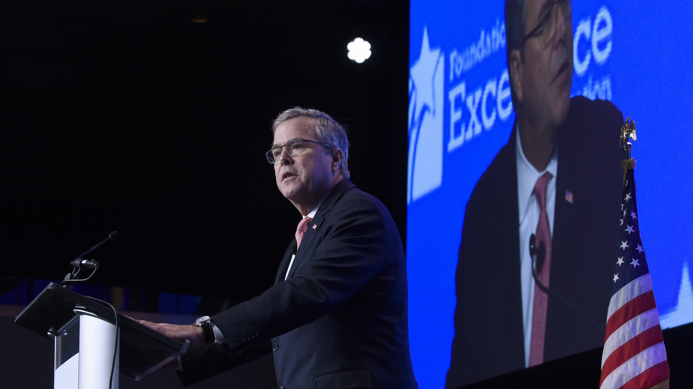 Jeb Bush Stands Firm On Common Core But Softens Tone : It's All Politics : NPR