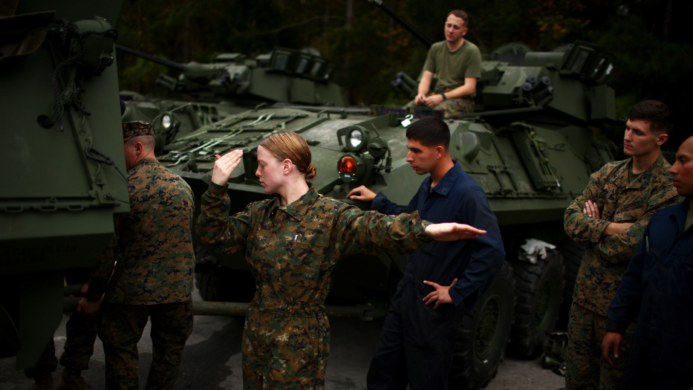 Women Sweat The Test To Show Marines They're Combat-Ready : NPR