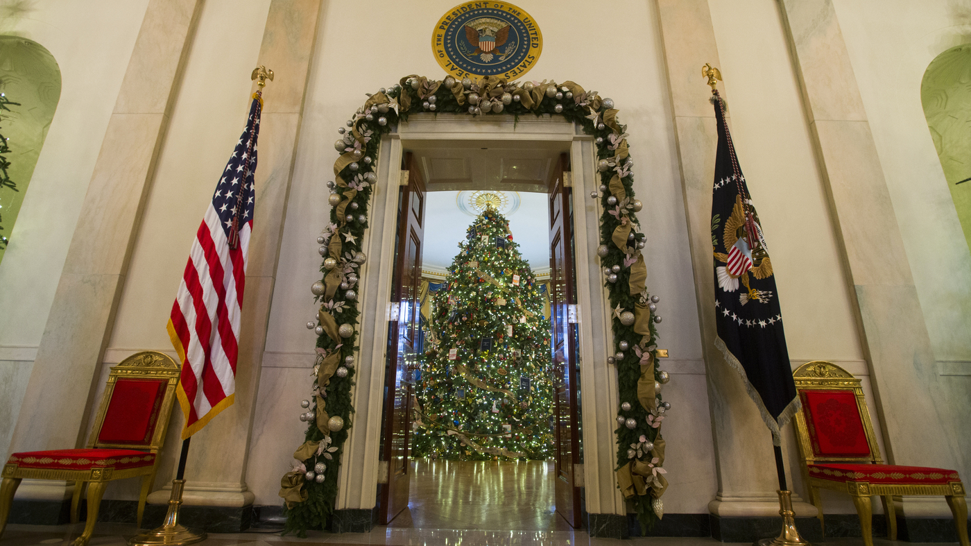 With Kleenex And A Sense Of Awe: Decking Out The White House : NPR