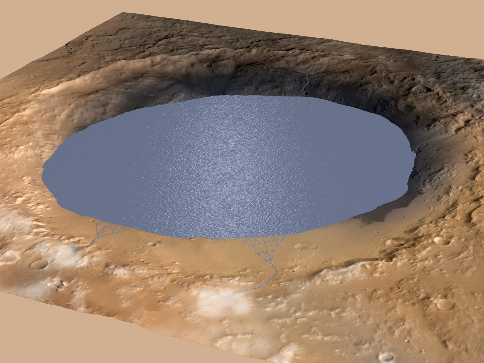 NASA Photos Show New Signs Of A Lake On Mars | NCPR News