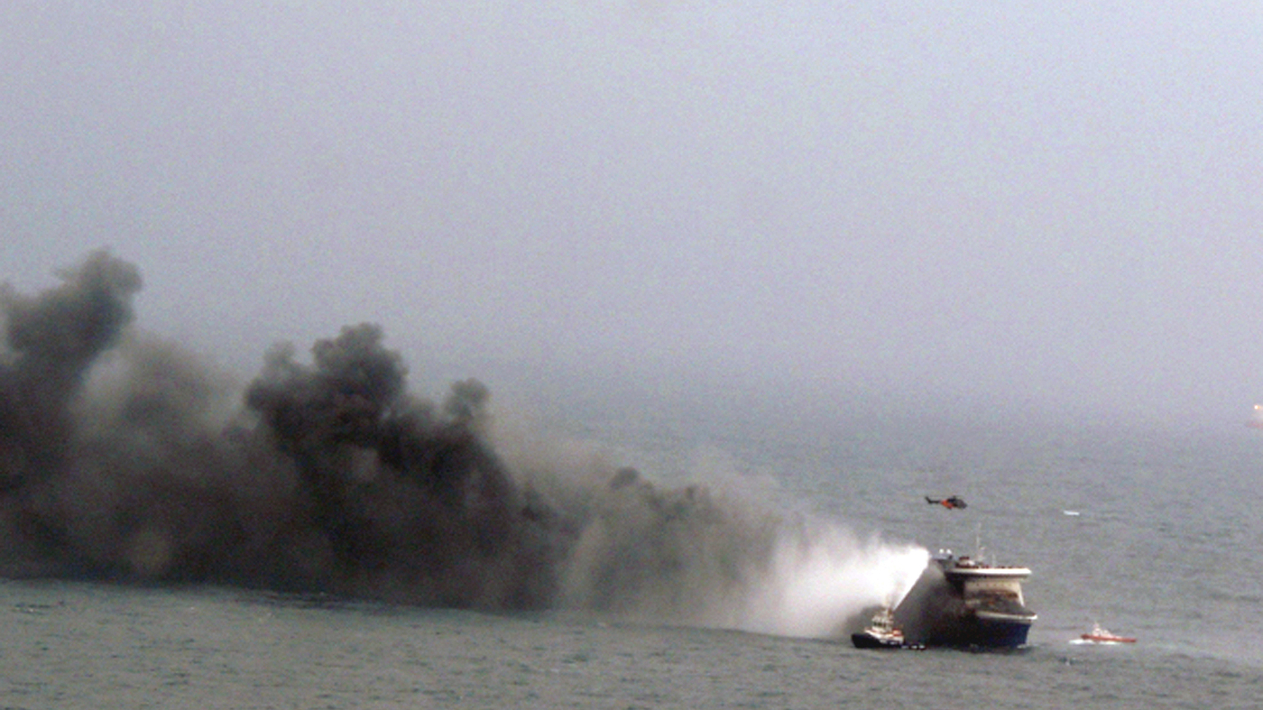 At Least 10 Dead After Ferry Fire Off Greek Coast : The Two-Way : NPR