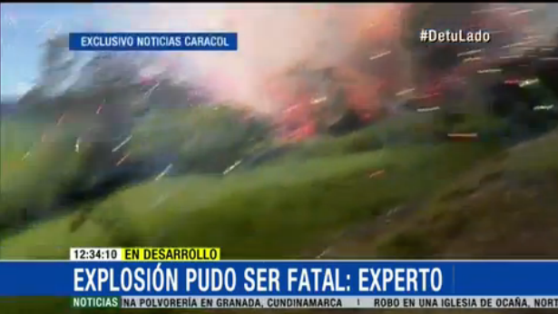 Explosion At Fireworks Warehouse In Colombia Makes For Amazing Video | WBUR