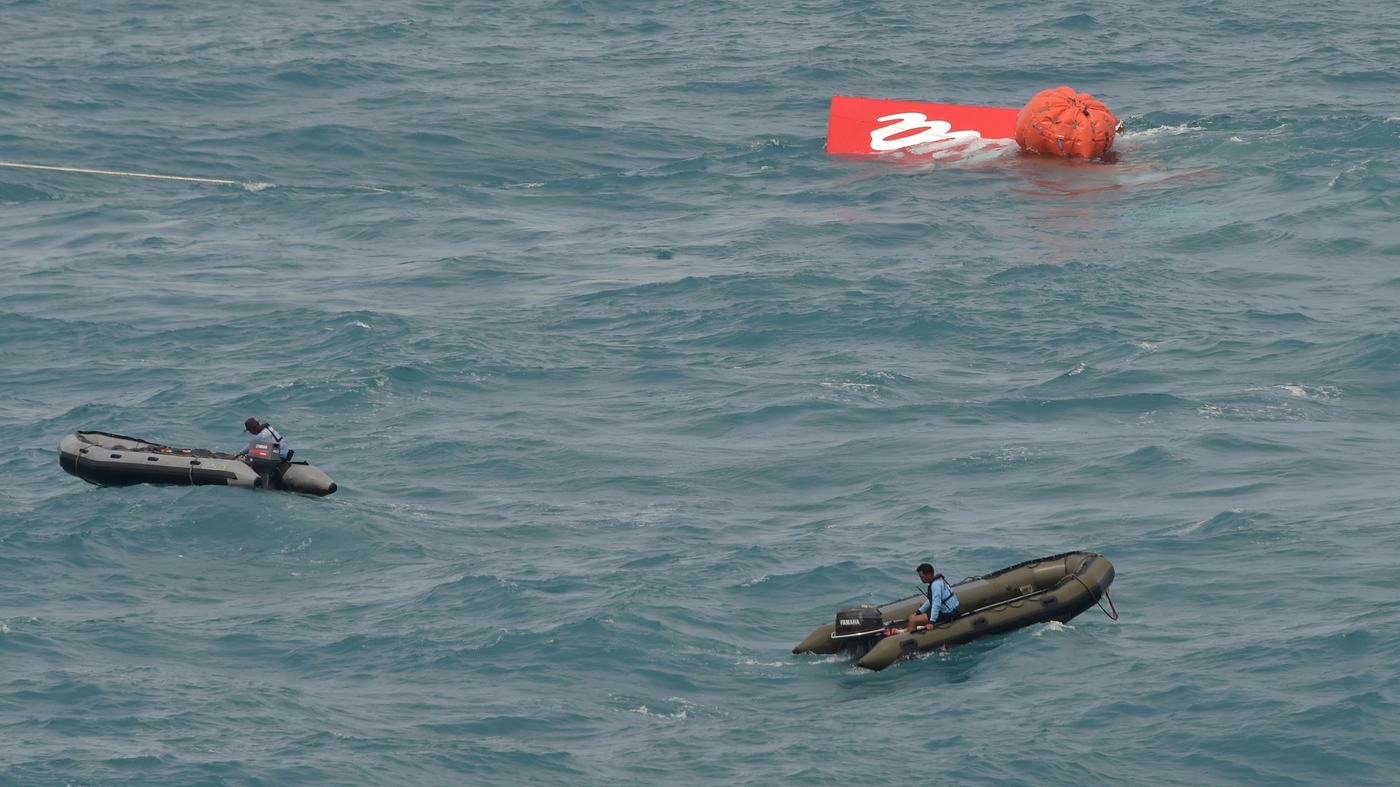 Rescuers Recover The Tail Of Crashed AirAsia Plane : NPR