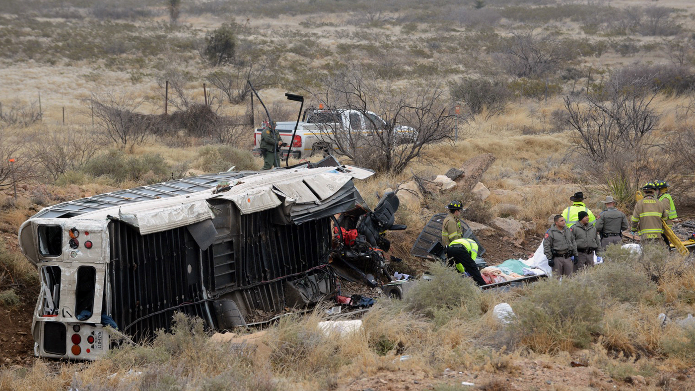 10 Dead After Texas Prison Bus Crashes Into A Train : The Two-Way : NPR