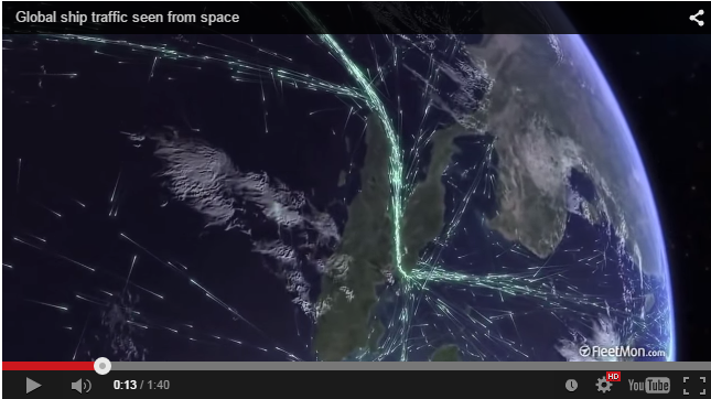WATCH: Shipping Around The World In 1:40 : The Two-Way : NPR