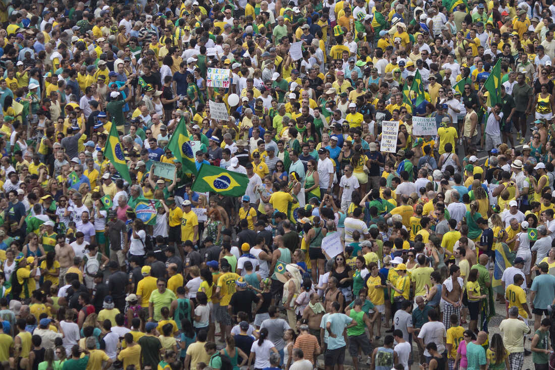 Massive Protests Against Brazil's President Seek Her Ouster : The Two ...