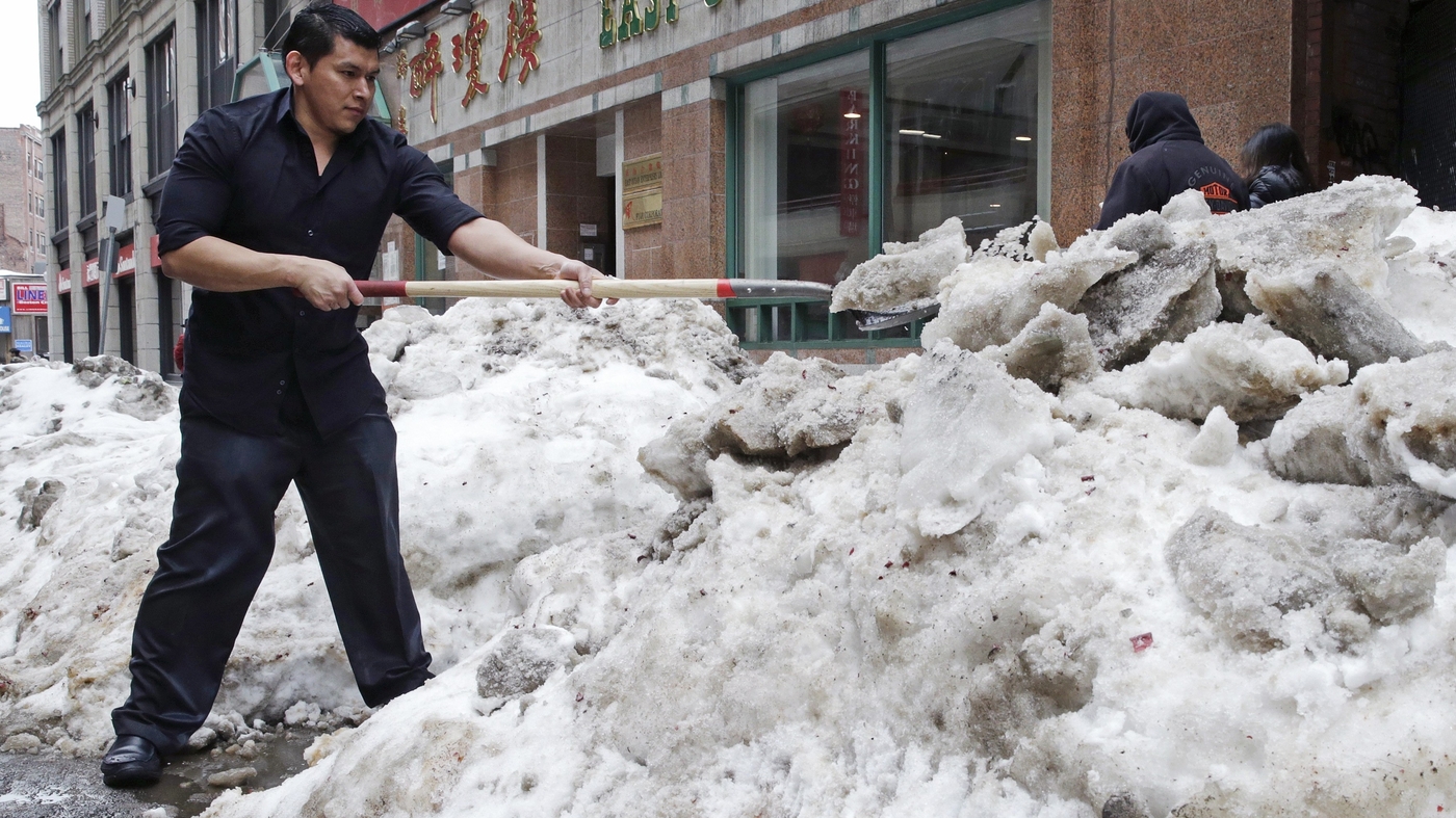 There's Officially An Upside To Boston's Brutal Winter : The Two-Way : NPR