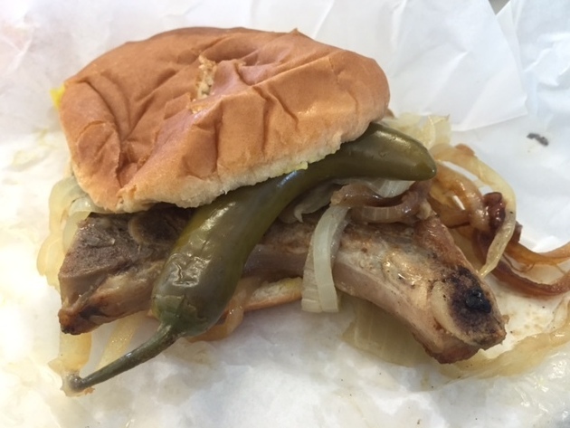 Sandwich Monday: Bone-In Pork Chop Sandwich : The Salt : NPR