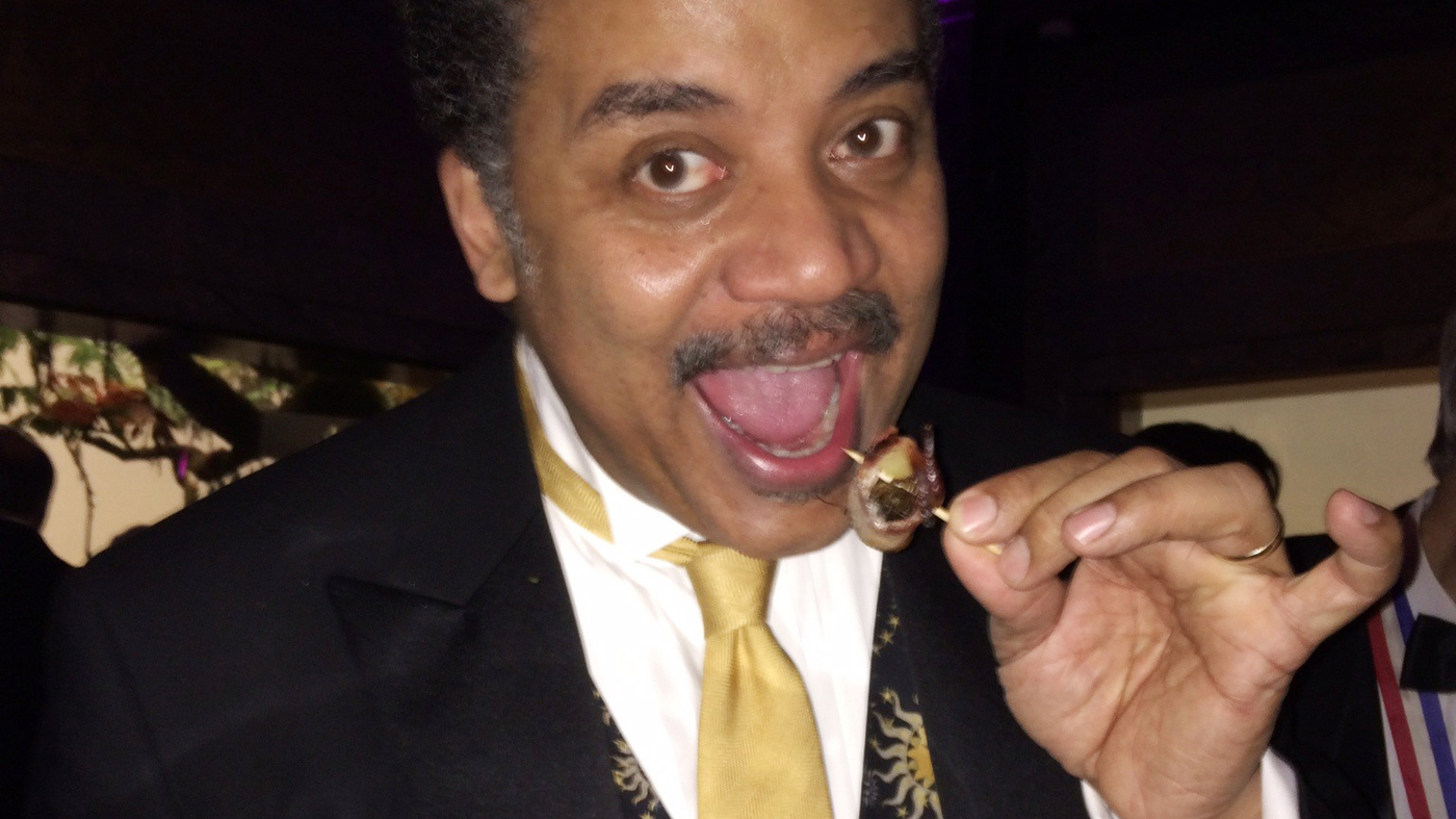 Even Neil DeGrasse Tyson Is Now Munching On Bugs : The Salt : NPR