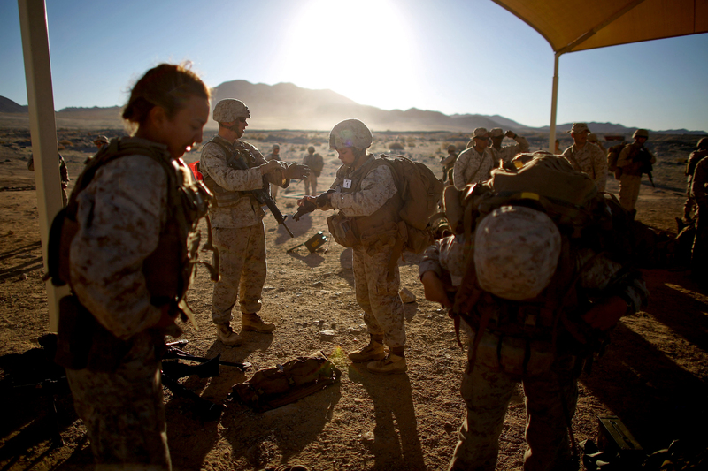 Can Female Marines Carry The Load And Kill The Enemy? : NPR