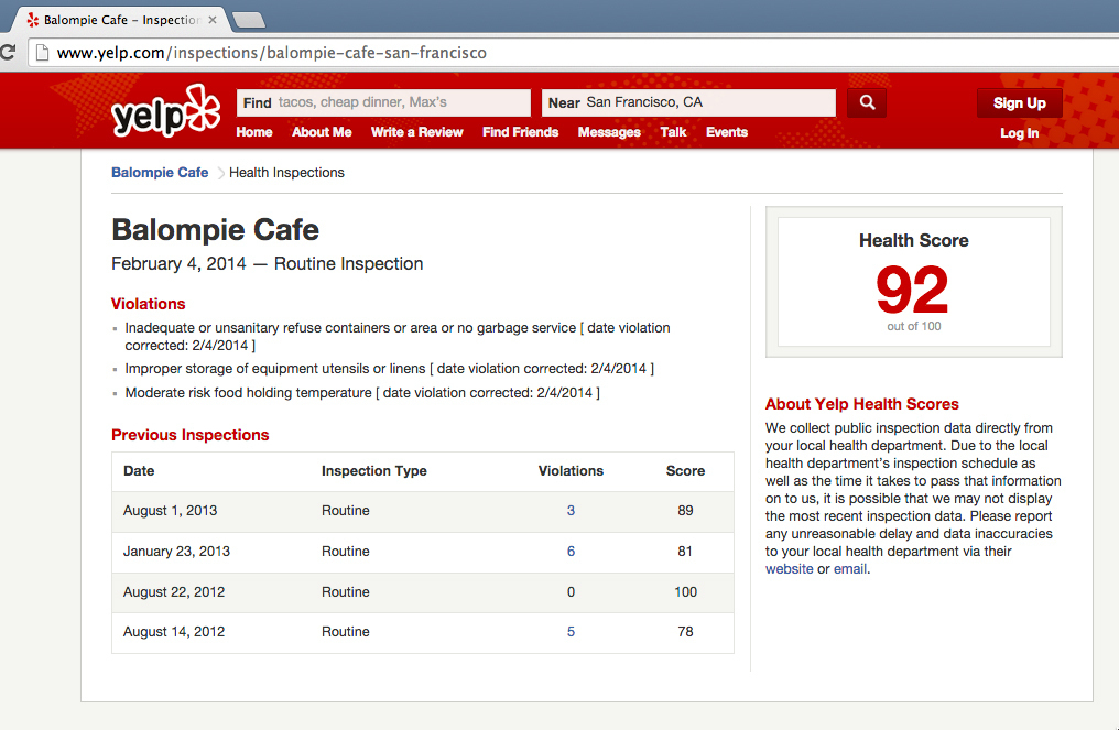 Did That Restaurant Pass Its Health Inspection? Now Yelp Will Tell You ...