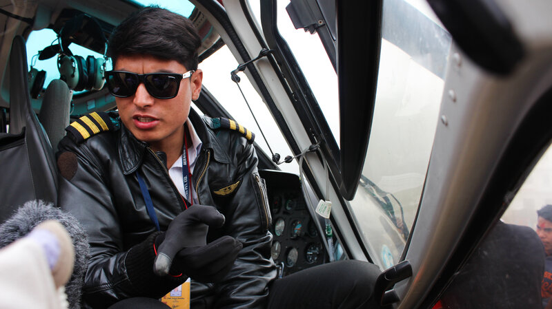 Suave helicopter pilot has flown more than 300 Napalese villagers to ...