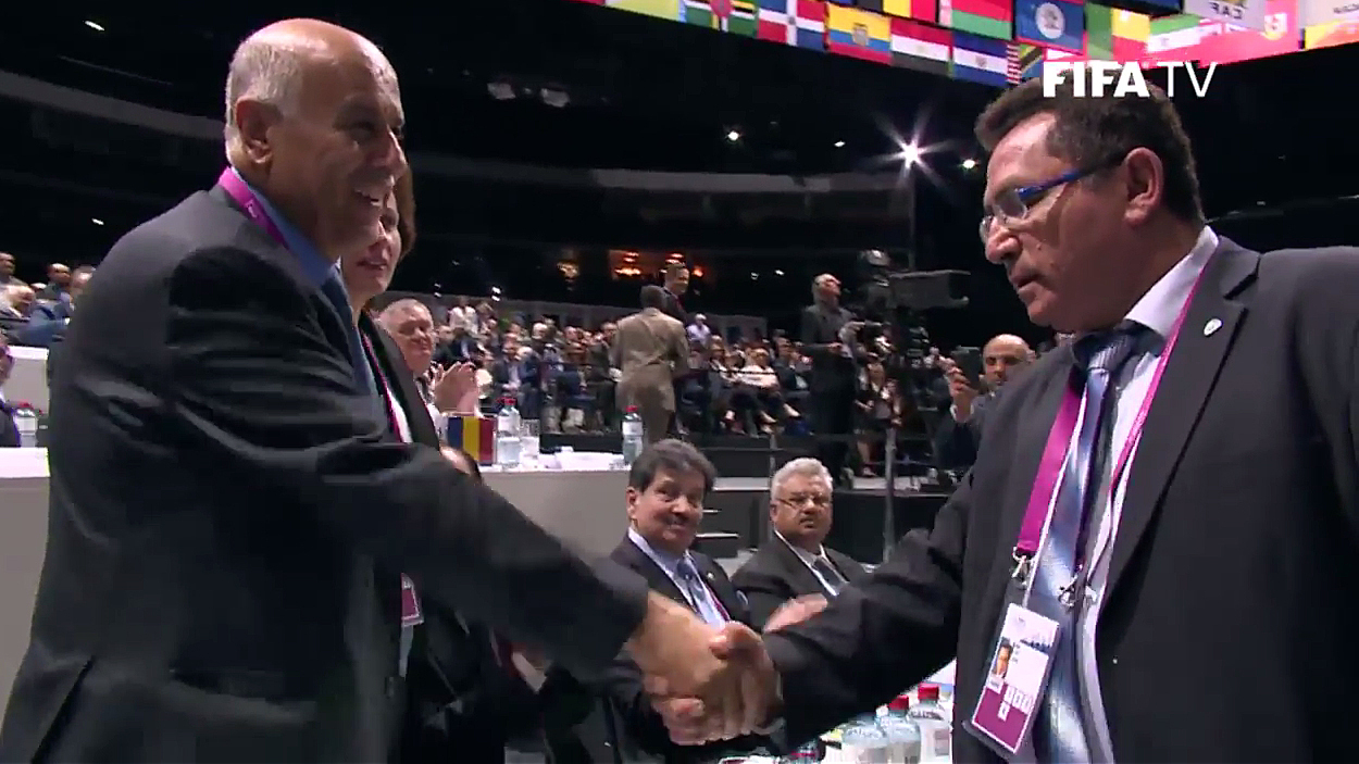 At FIFA Meeting, Israeli And Palestinian Delegates Shake Hands : The ...