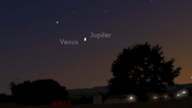 Venus And Jupiter Set For A Close Encounter Tuesday Night : The Two-Way ...