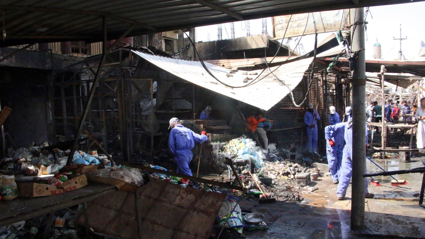 Scores Killed In Marketplace Bombing In Eastern Iraq : The Two-Way : NPR